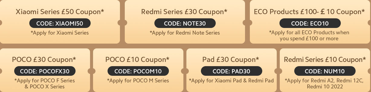 Coupon Party | Xiaomi UK
